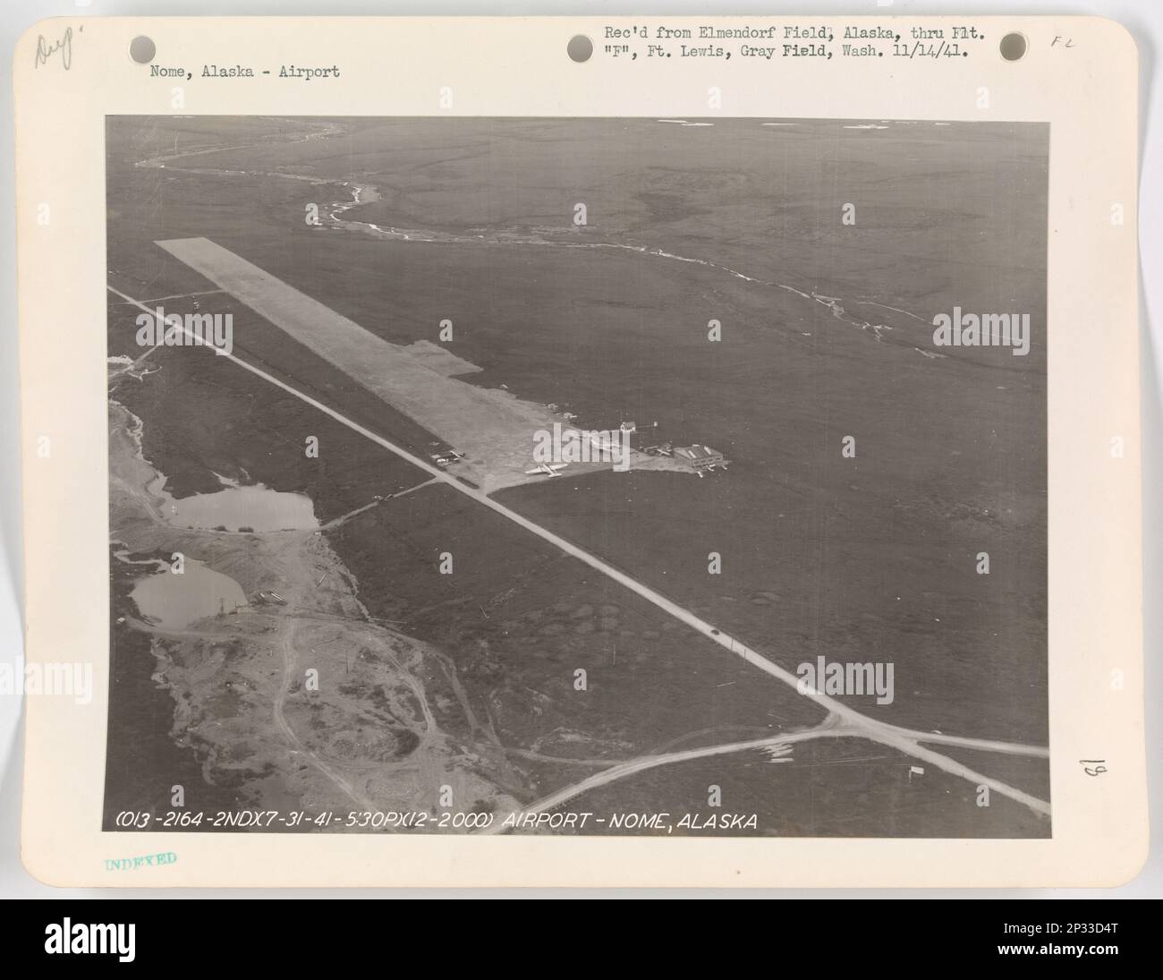 Landing Fields - Alaska - Nome, Aerial Photograph Stock Photo - Alamy