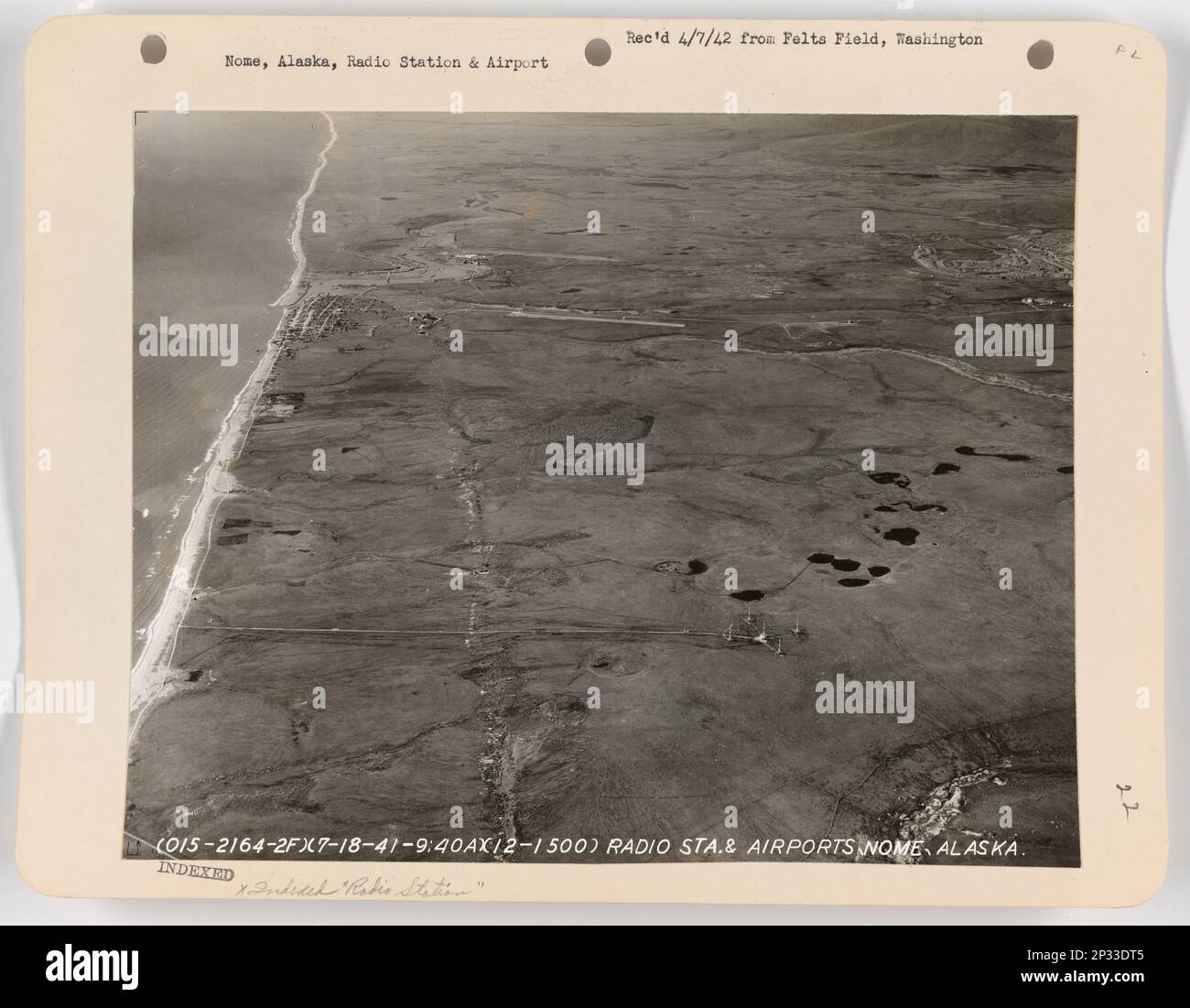 Landing Fields - Alaska - Nome, Aerial Photograph Stock Photo - Alamy