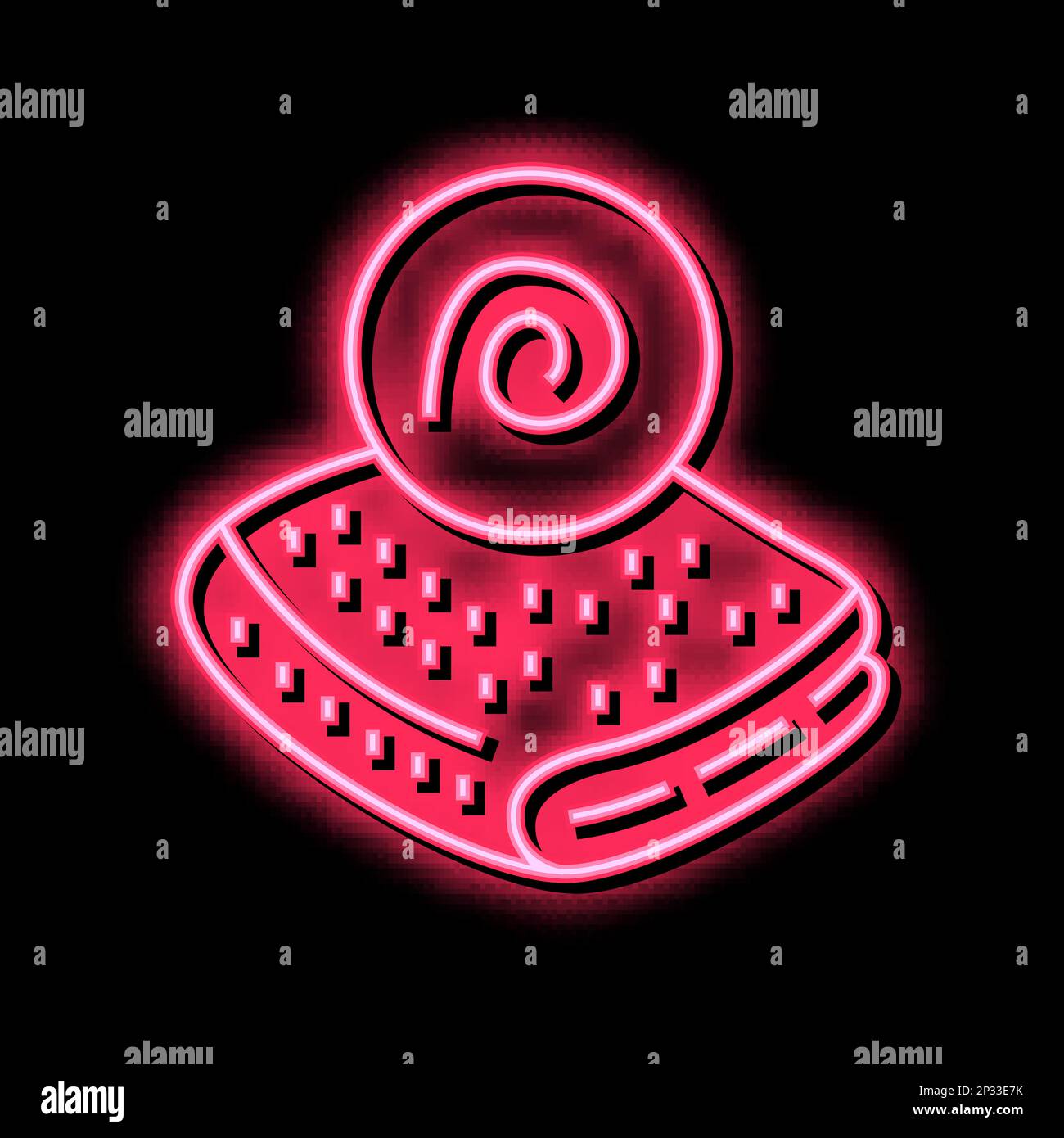 felt fabric neon glow icon illustration Stock Vector Image & Art - Alamy