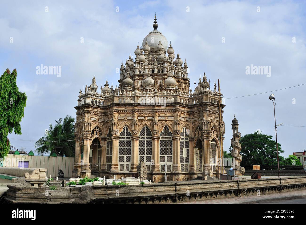 Decorative ancient architectural building ofknown as Mahabat Maqbara in ...