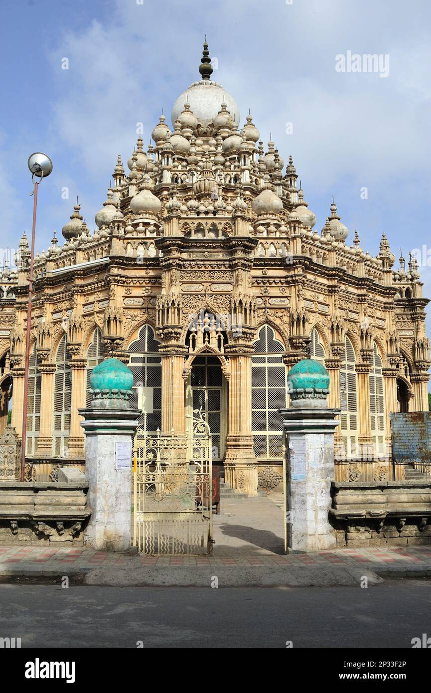 Decorative ancient architectural building ofknown as Mahabat Maqbara in ...