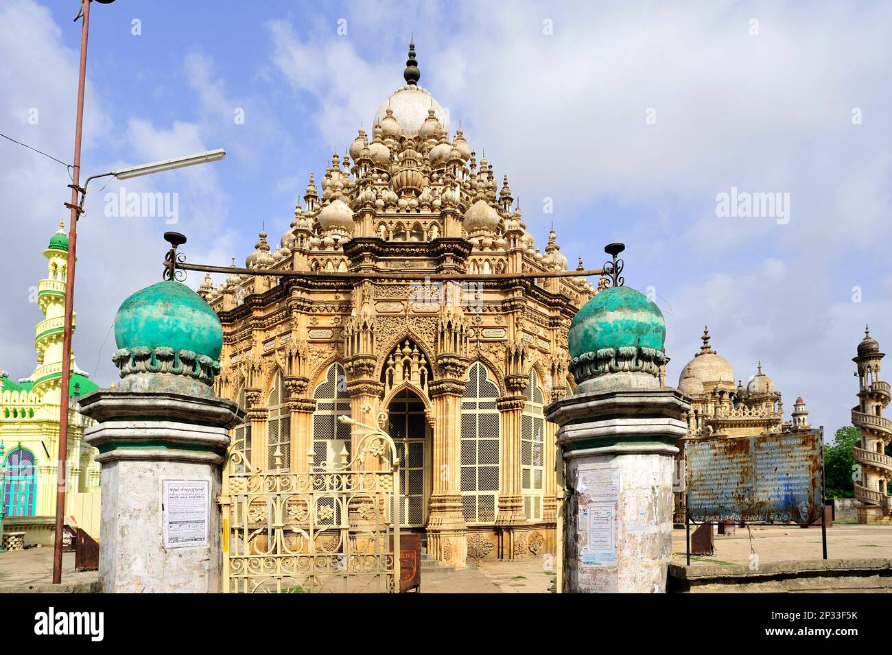 Decorative ancient architectural building ofknown as Mahabat Maqbara in ...