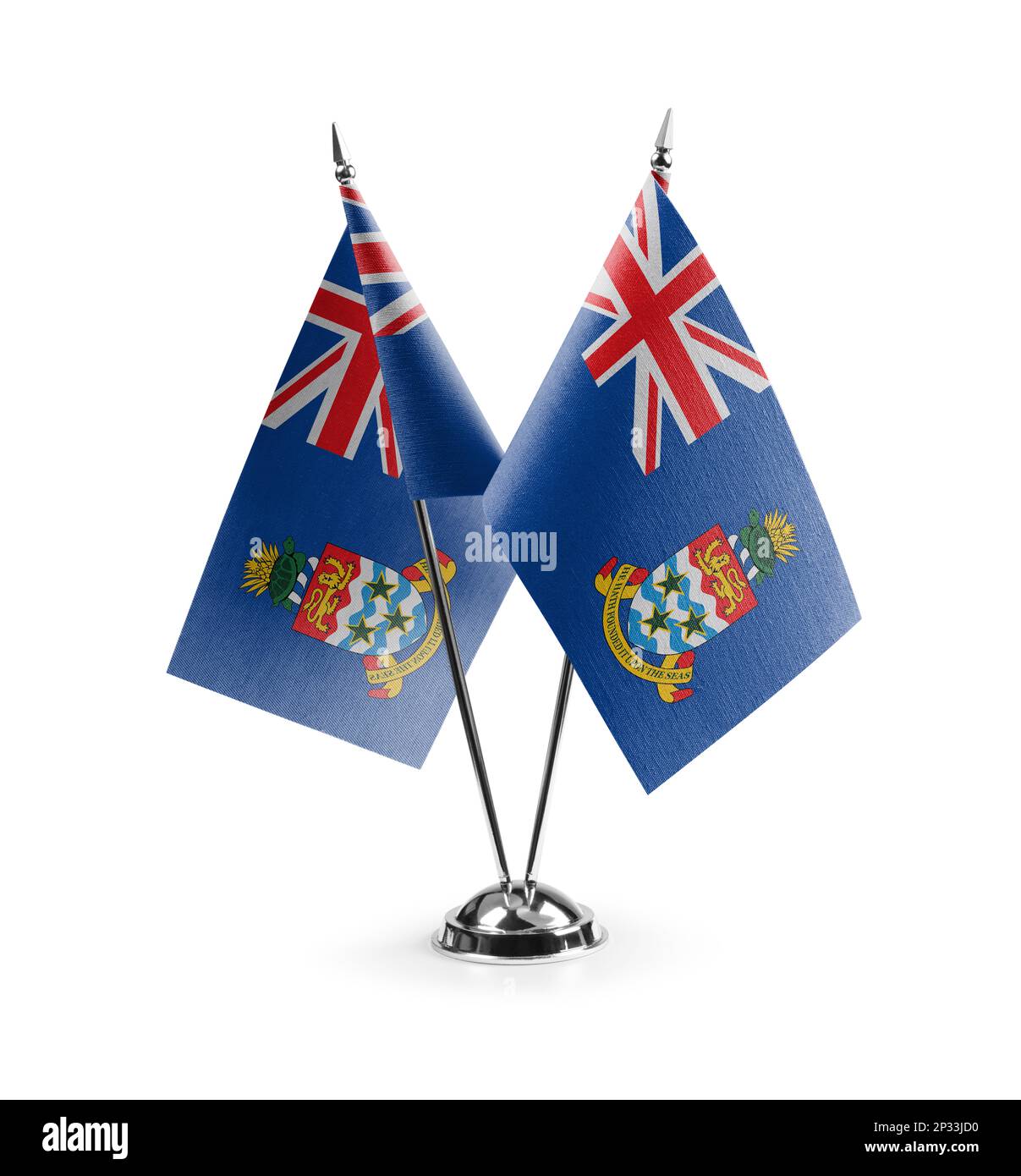 Small national flags of the Cayman Islands on a white background Stock ...