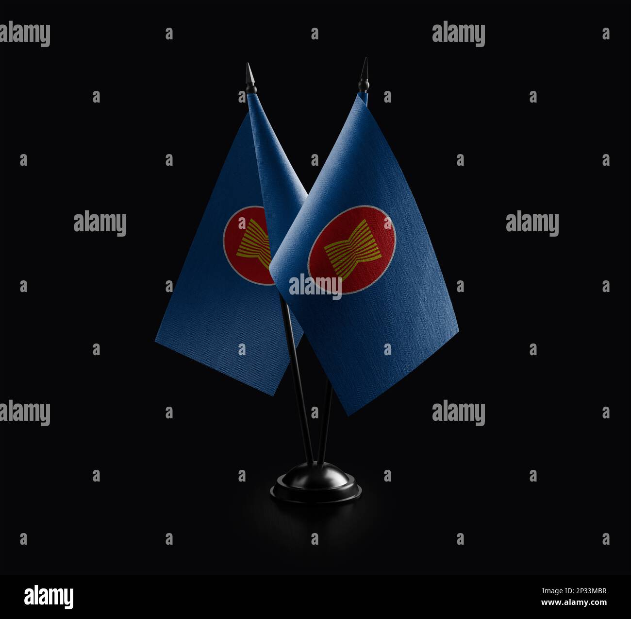 Small national flags of the ASEAN on a black background Stock Photo - Alamy