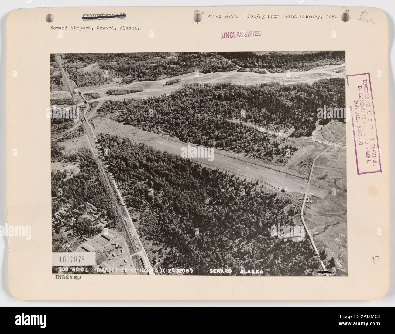 Landing Fields - Alaska - Seward, Aerial Photograph Stock Photo - Alamy