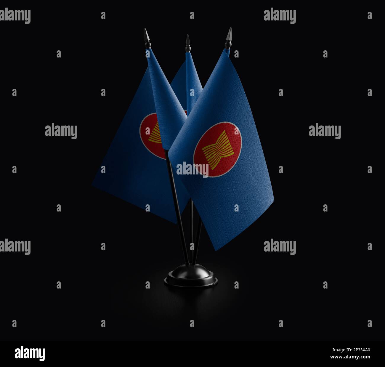 Small national flags of the ASEAN on a black background Stock Photo - Alamy