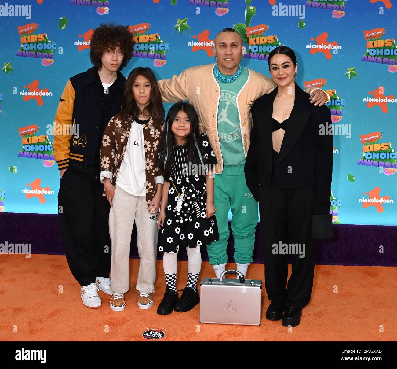 Los Angeles, USA. 4th Mar 2023. Jimmy "Taboo" Gomez and Jaymie Dizon ...