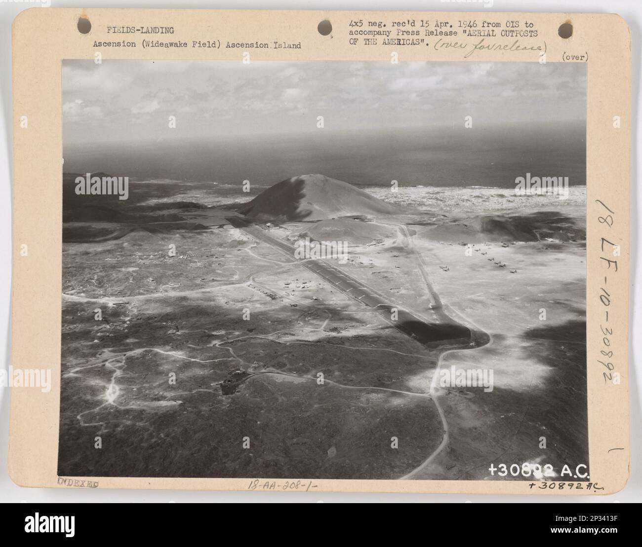 Landing Fields - Ascension Island - Ascension Island, Aerial Photograph ...