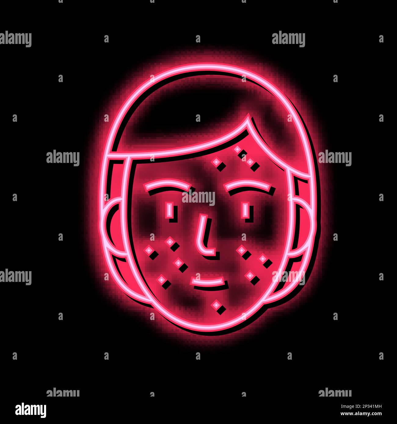 face skin rash color icon vector illustration Stock Vector Image & Art ...