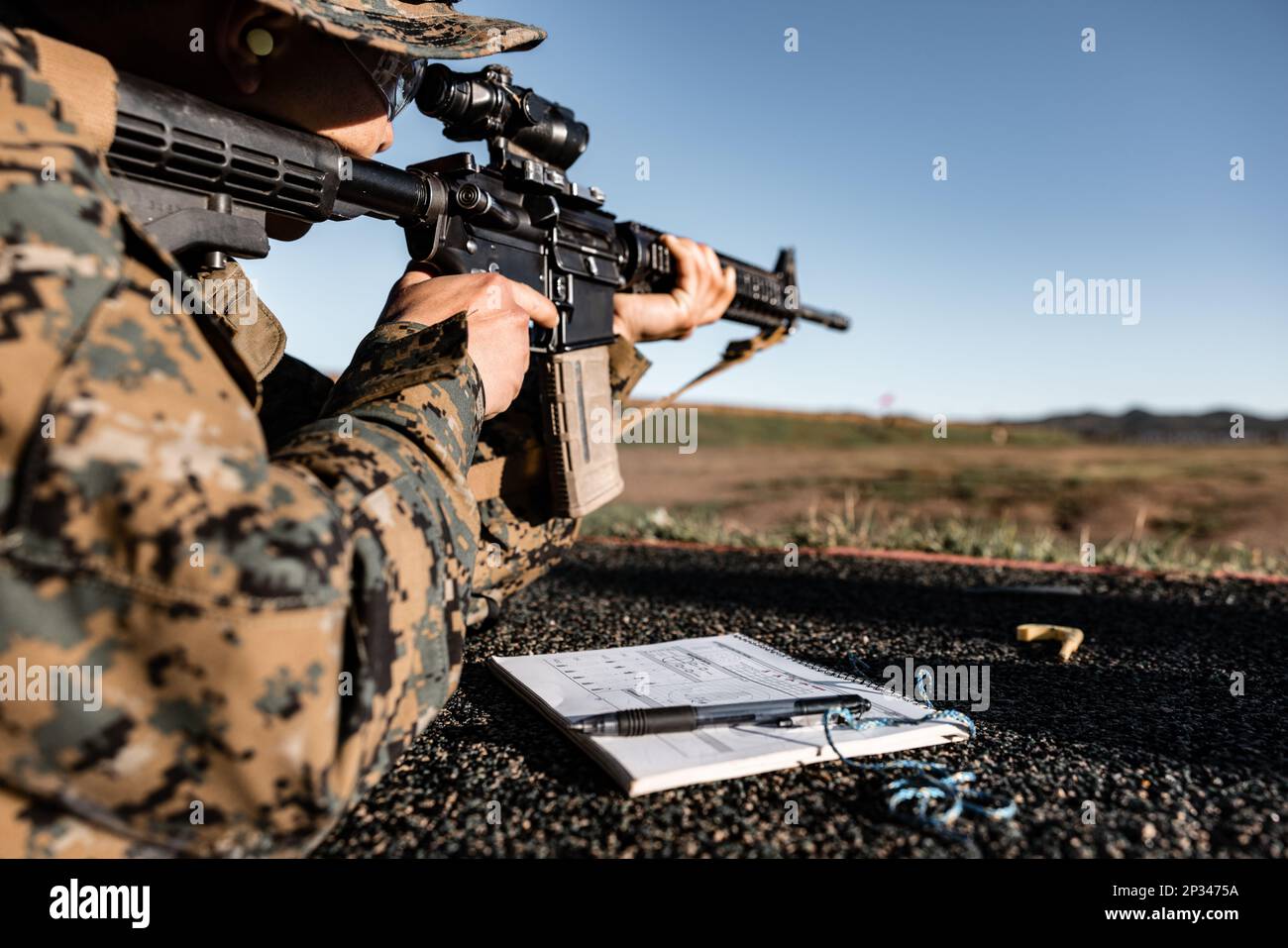 A U.S. Marine Corps recruit with Hotel Company, 2nd Recruit Training ...