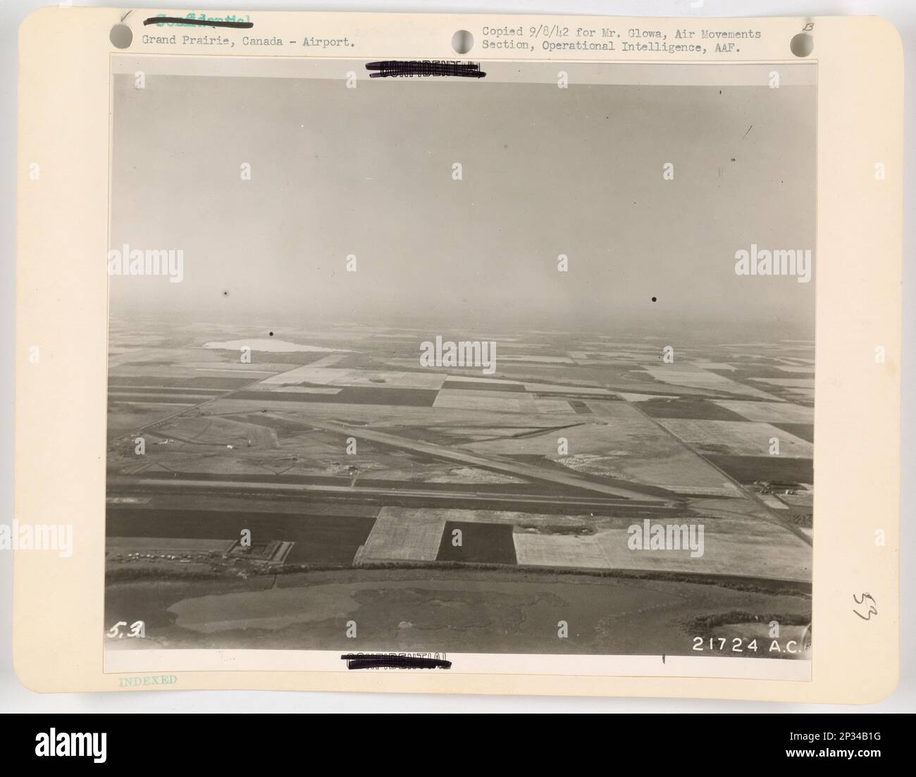 Landing Fields - Canada, Aerial Photograph Stock Photo - Alamy