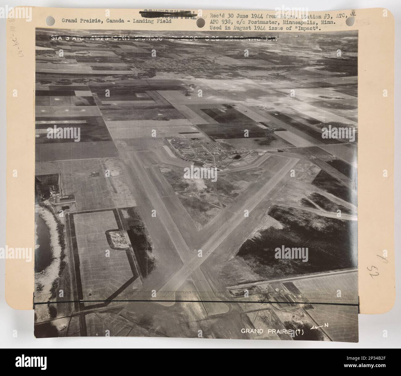 Landing Fields - Canada, Aerial Photograph Stock Photo - Alamy