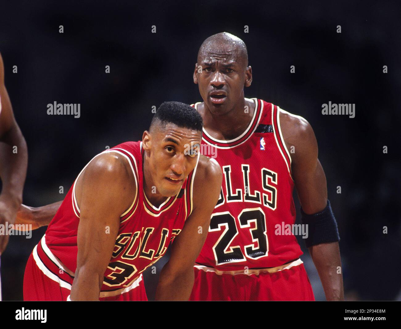 Chicago Bulls Scottie Pippen with Michael Jordan set for play against ...