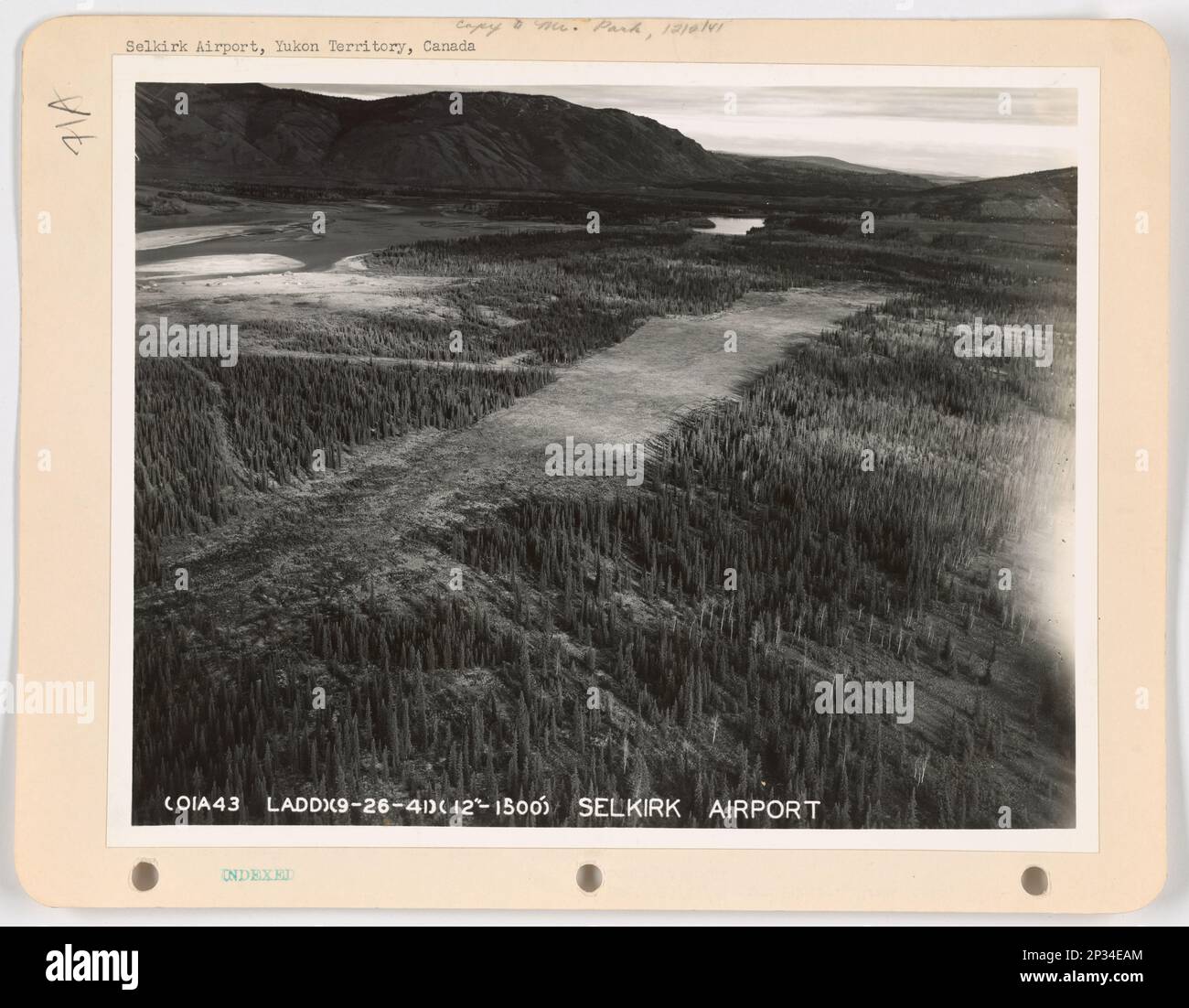 Landing Fields - Canada, Aerial Photograph Stock Photo - Alamy