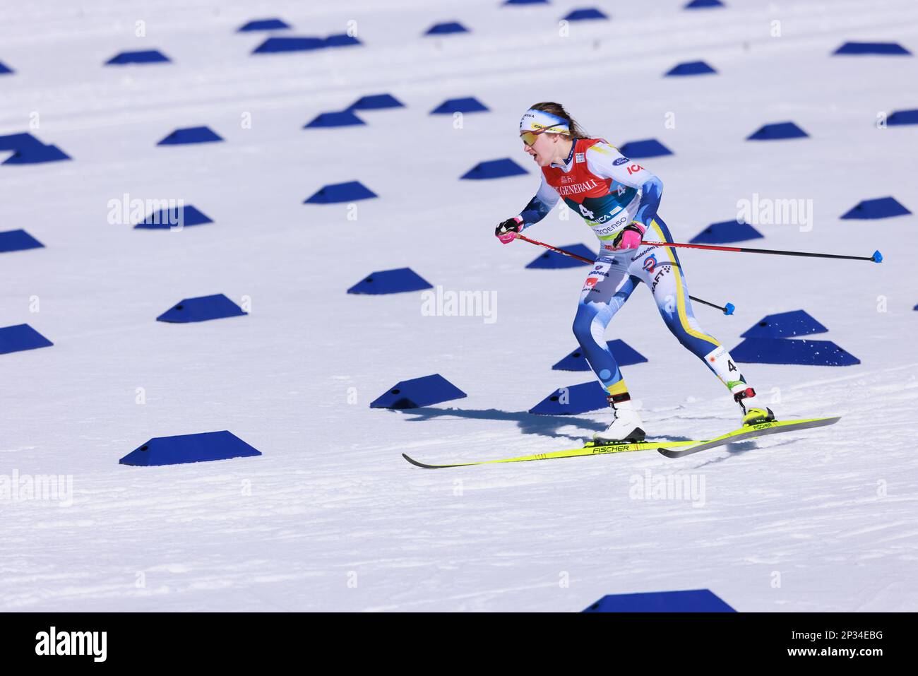 Planica, Slovenia. 4th Mar, 2023. Ebba Andersson of Sweden competes ...