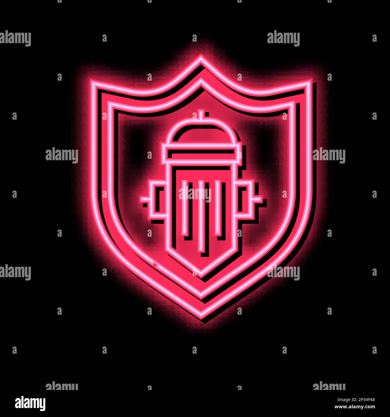 fire station sign color icon vector illustration Stock Vector Image ...