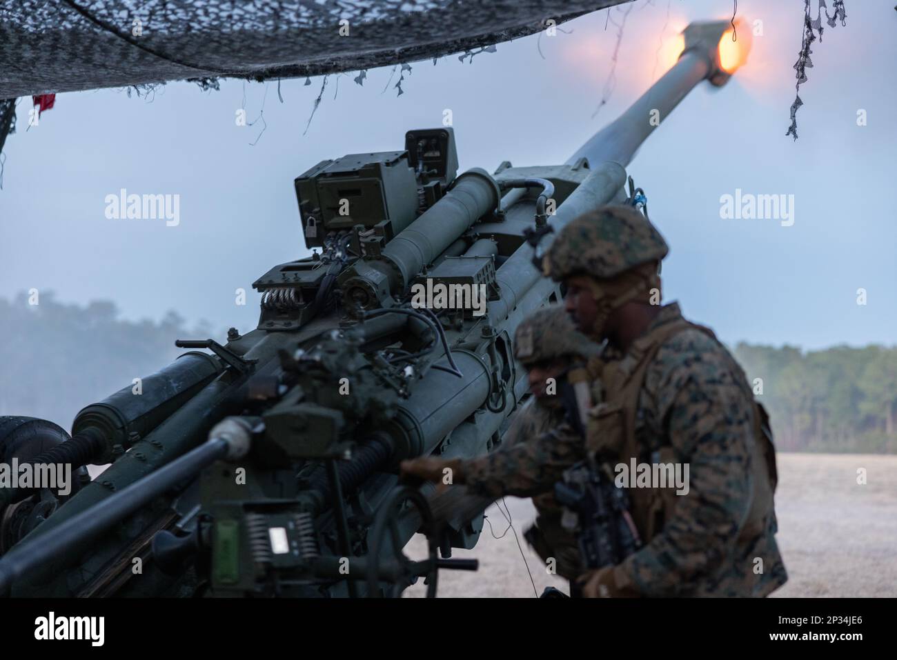 U.S. Marines with 2d Battalion, 10th Marine Regiment, 2d Marine ...
