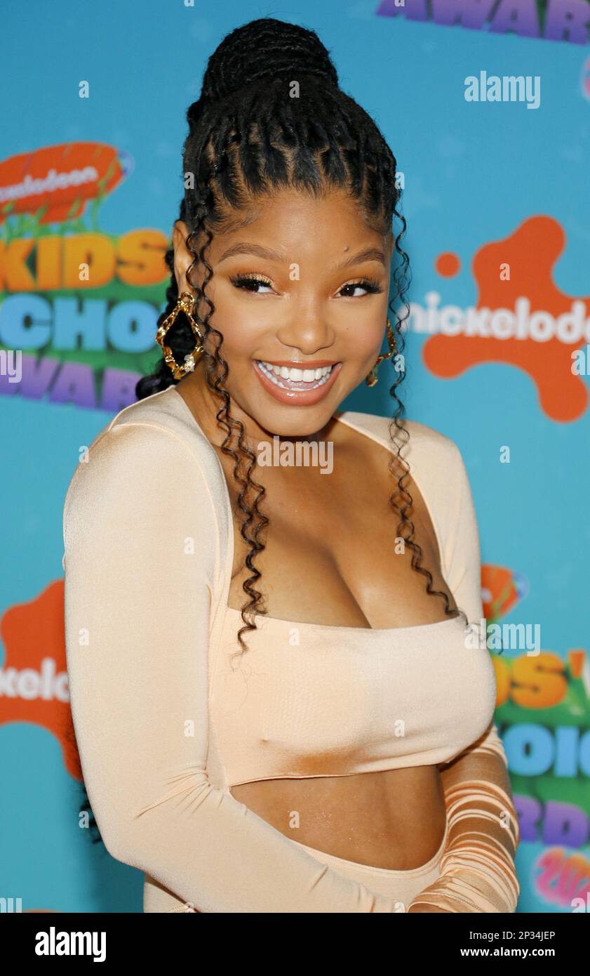 Los Angeles, USA. 04th Mar, 2023. Halle Bailey at the Nickelodeon Kids' Choice Awards 2023 held ...