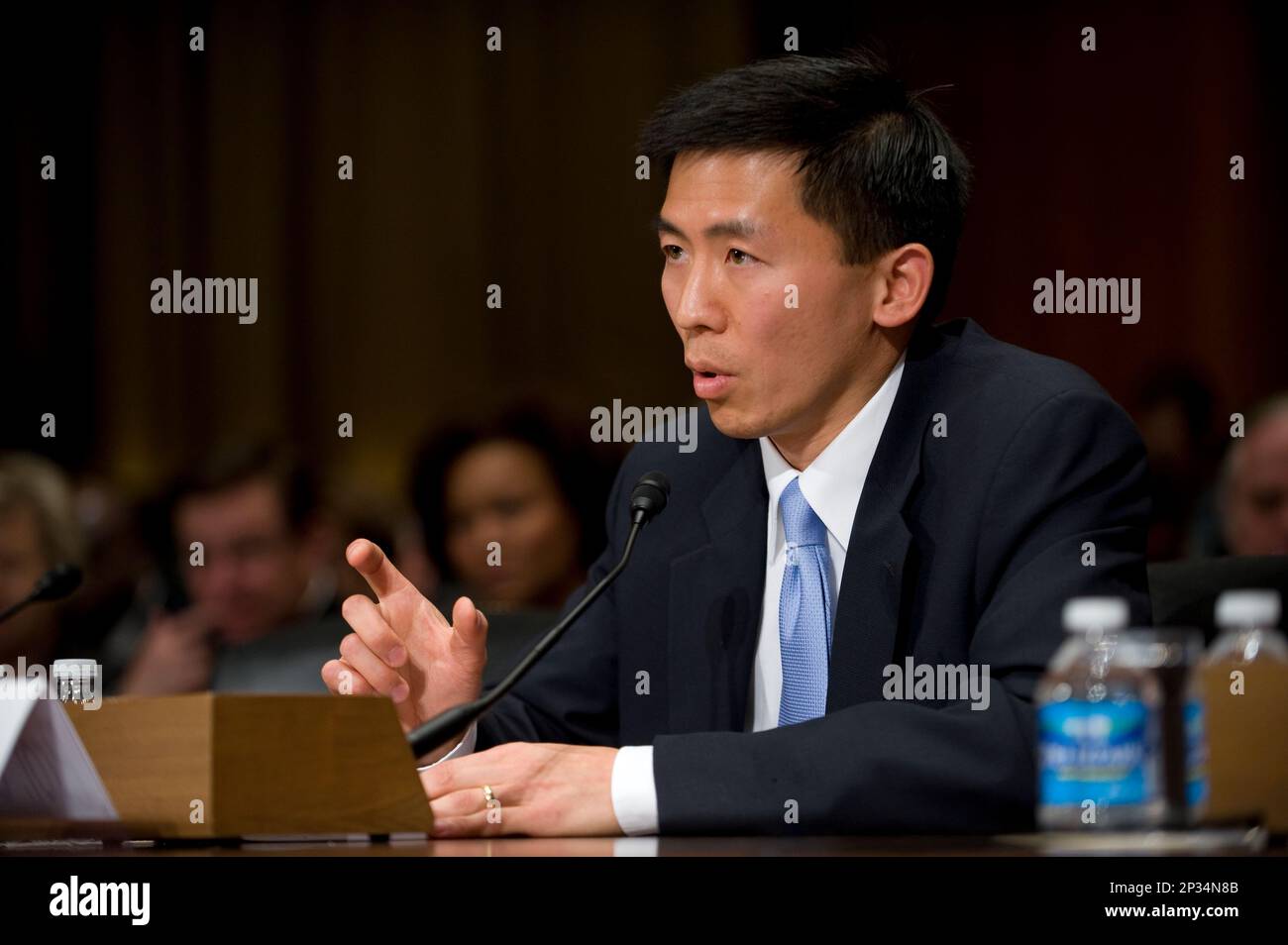 Goodwin Liu testifies during the full committee hearing on his ...