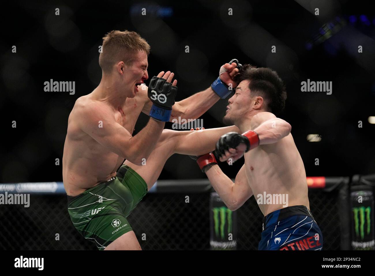 LAS VEGAS, NV - MARCH 4: (R-L) Mana Martinez battles Cameron Saaiman in ...
