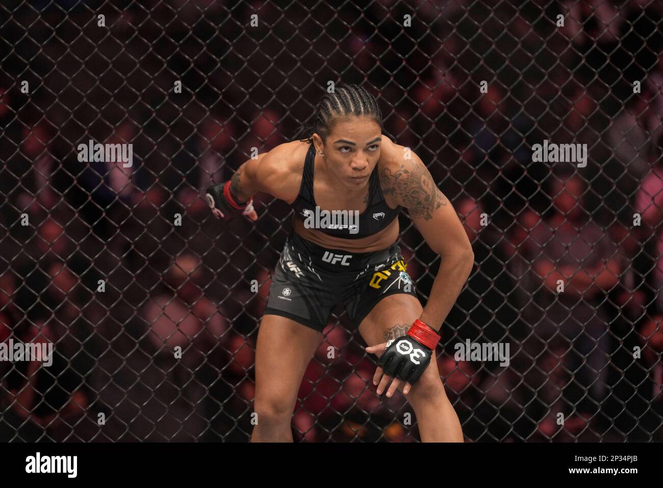 LAS VEGAS, NV - MARCH 4: Viviane Araujo prepares to fight battles ...