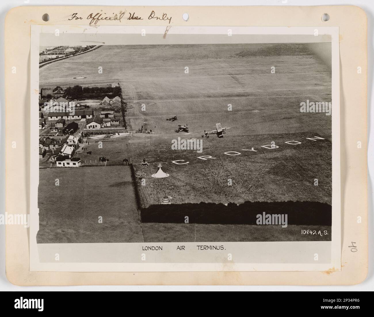 Landing Fields - England, Aerial Photograph Stock Photo - Alamy