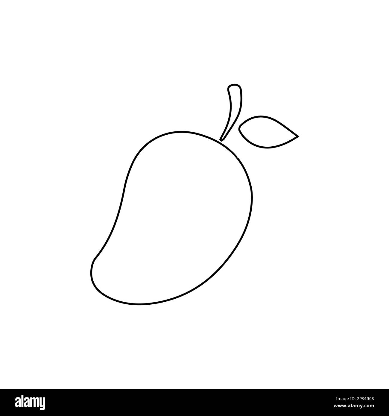 Cartoon mango Black and White Stock Photos & Images - Alamy
