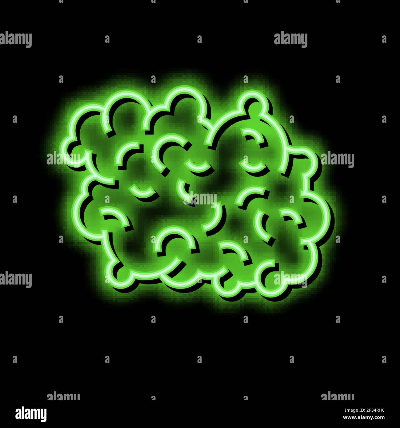 Wool Textile Neon Glow Icon Illustration Stock Vector Image And Art Alamy