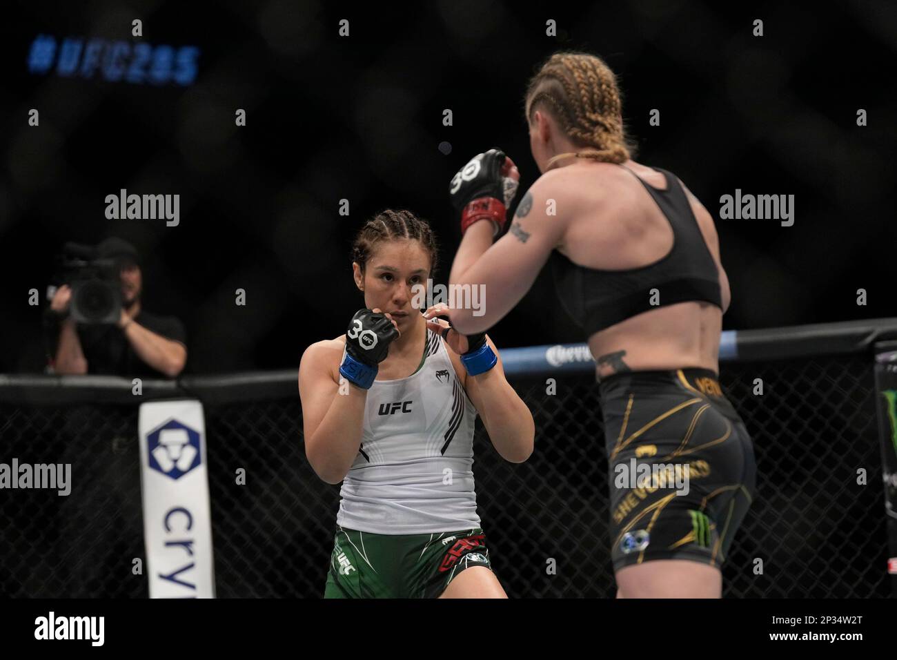 LAS VEGAS, NV - MARCH 4: (L-R) Alexa Grasso battles Valentina ...