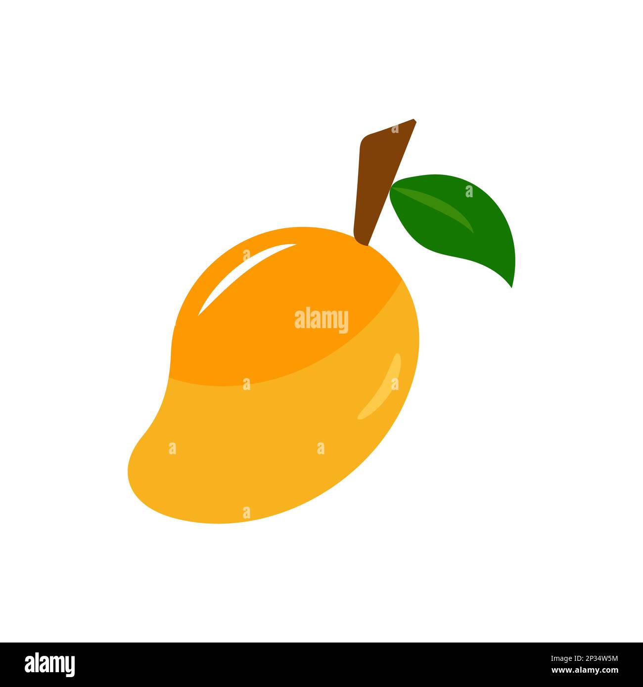 Mango fruit vector icon. Mango in flat style. Vector illustration of ...