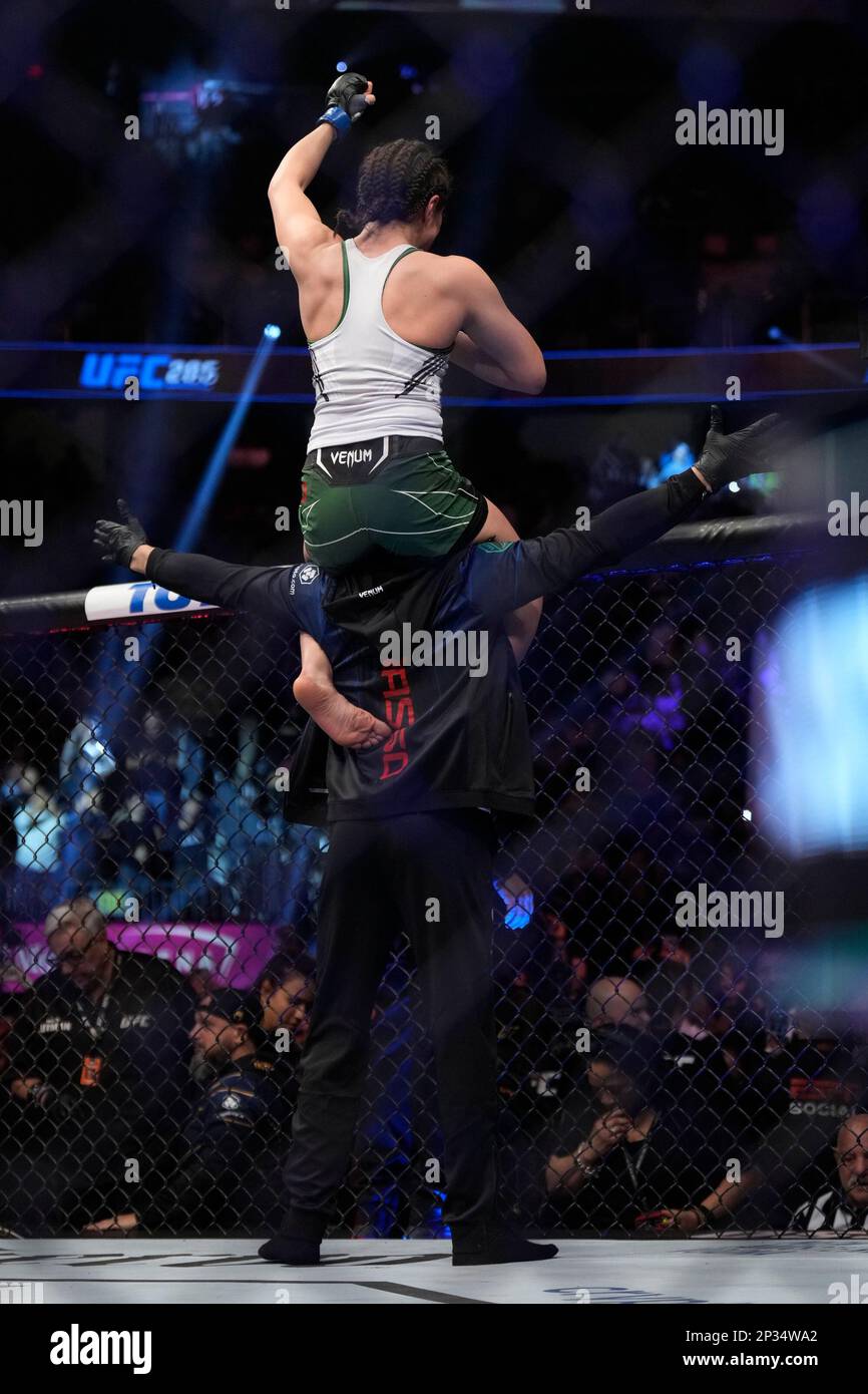 LAS VEGAS, NV - MARCH 4: Alexa Grasso celebrates her victory over ...