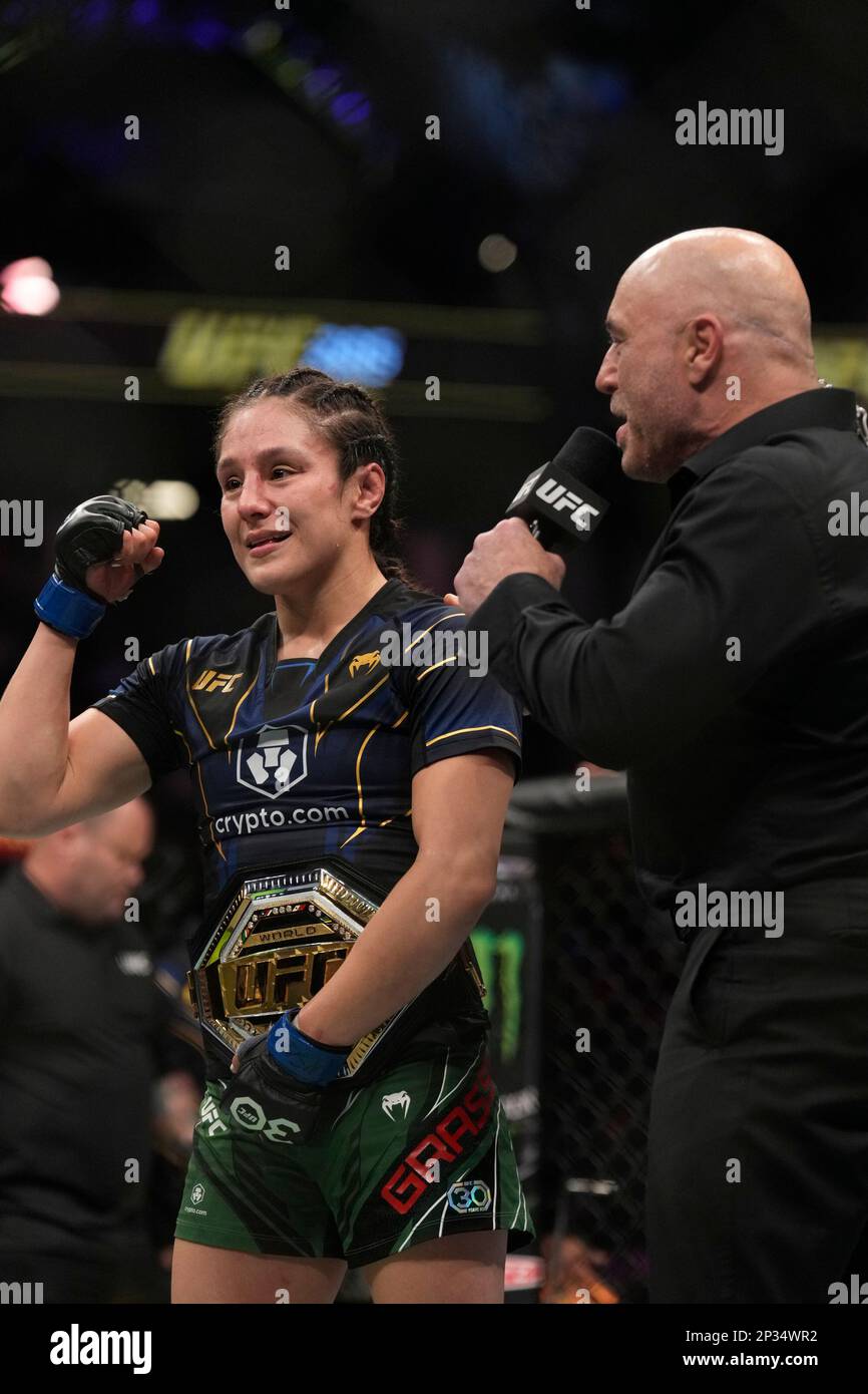 LAS VEGAS, NV - MARCH 4: Alexa Grasso celebrates her victory over ...