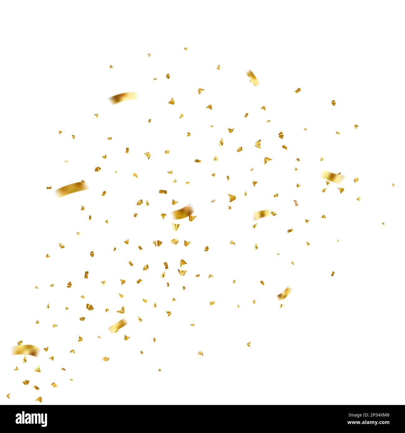 Falling shiny golden confetti Stock Vector Image & Art - Alamy