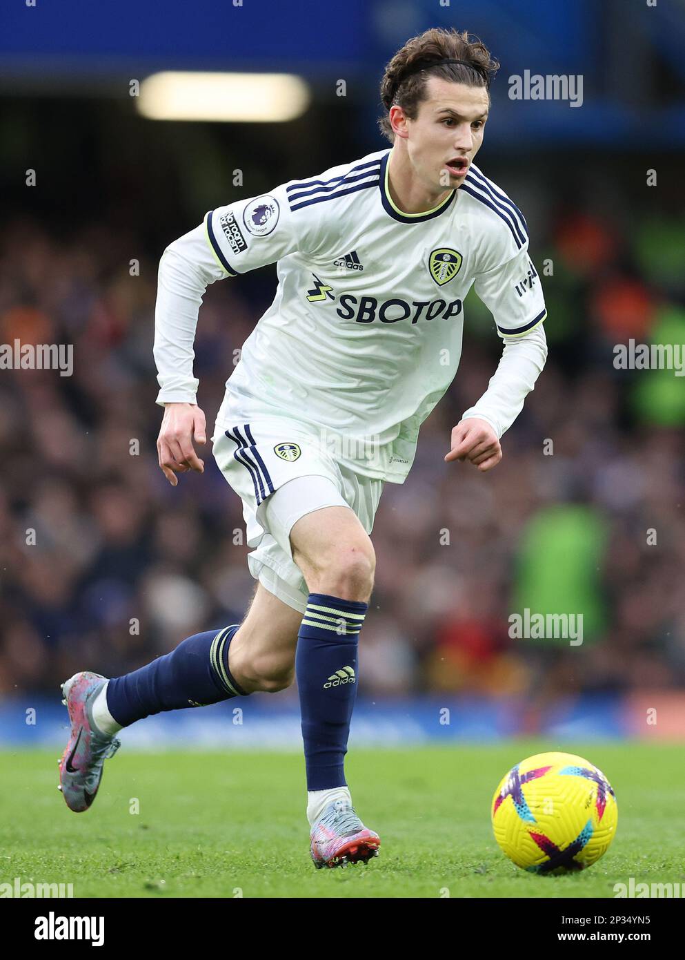 London, England, 4th March 2023. Brenden Aaronson of Leeds United ...