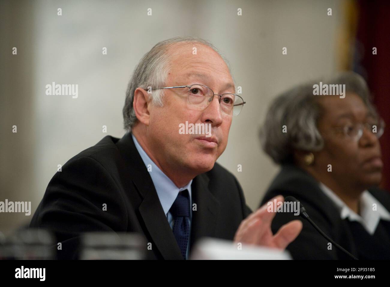 Interior Secretary Ken Salazar testifies before the full committee ...