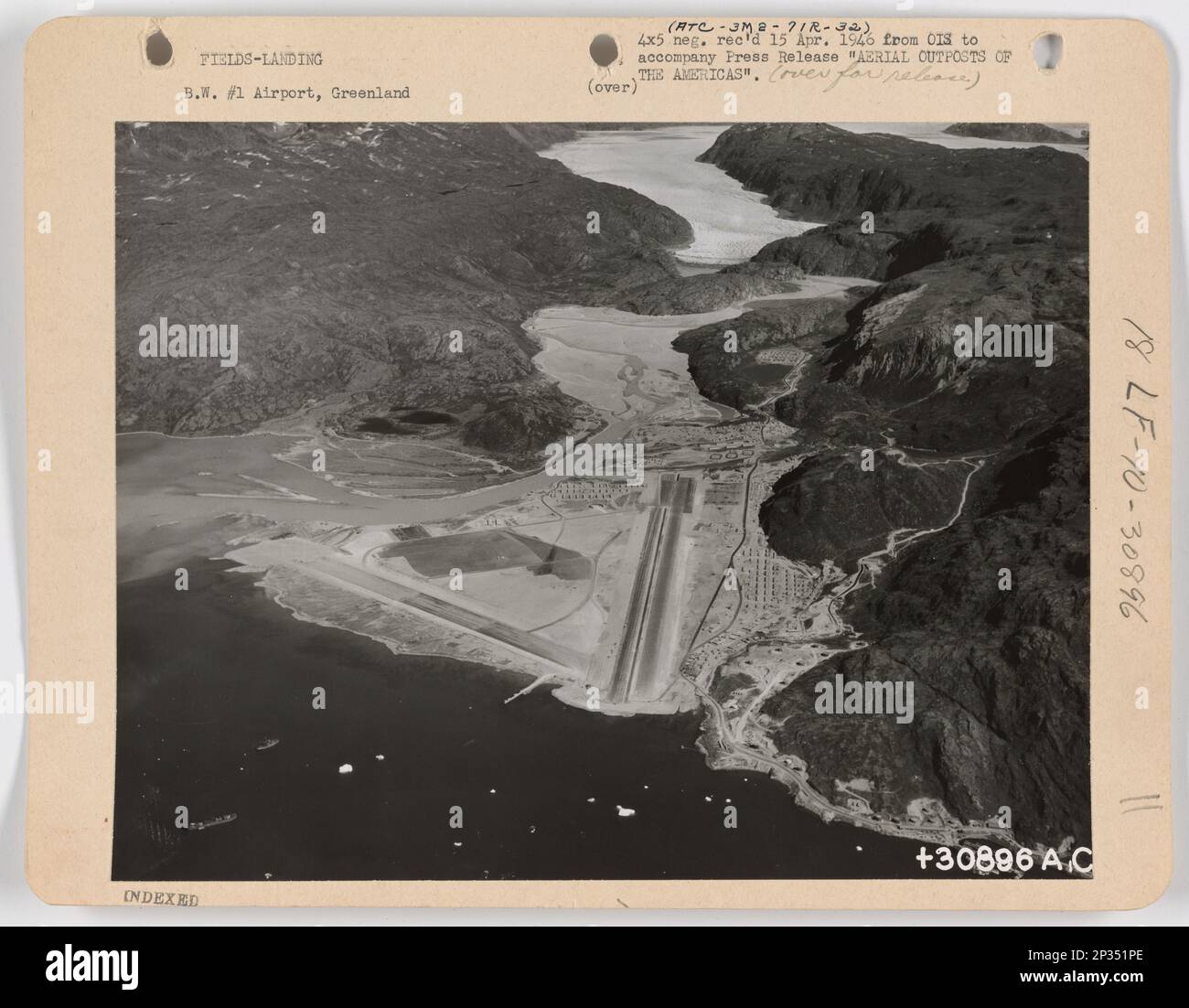 Landing Fields - Greenland, Aerial Photograph Stock Photo - Alamy