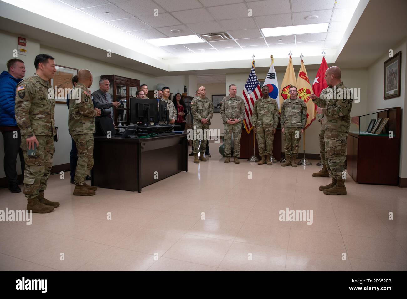 U.S. Army Lt. Gen. Omar Jones, the IMCOM commanding general, far right ...