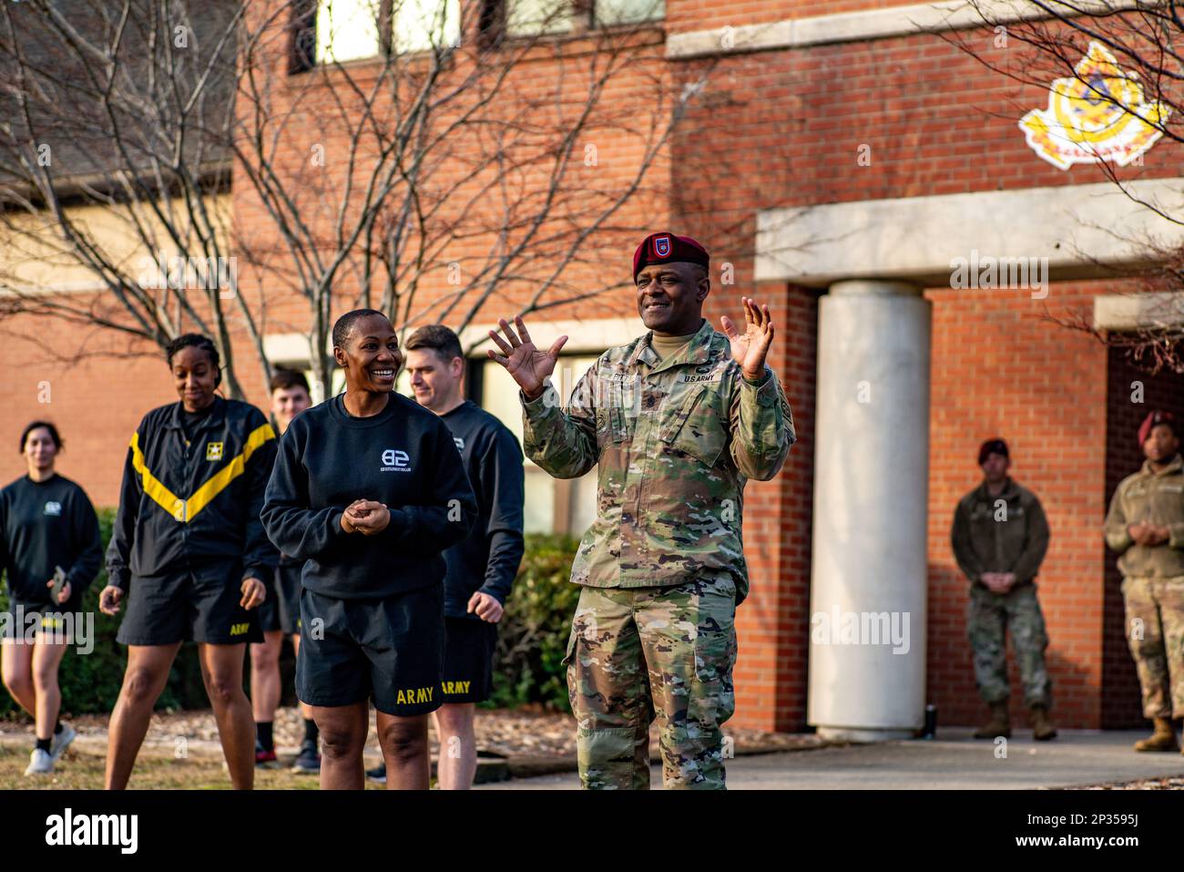 Paratroopers assigned to the 82nd Airborne Division Sustainment Brigade ...