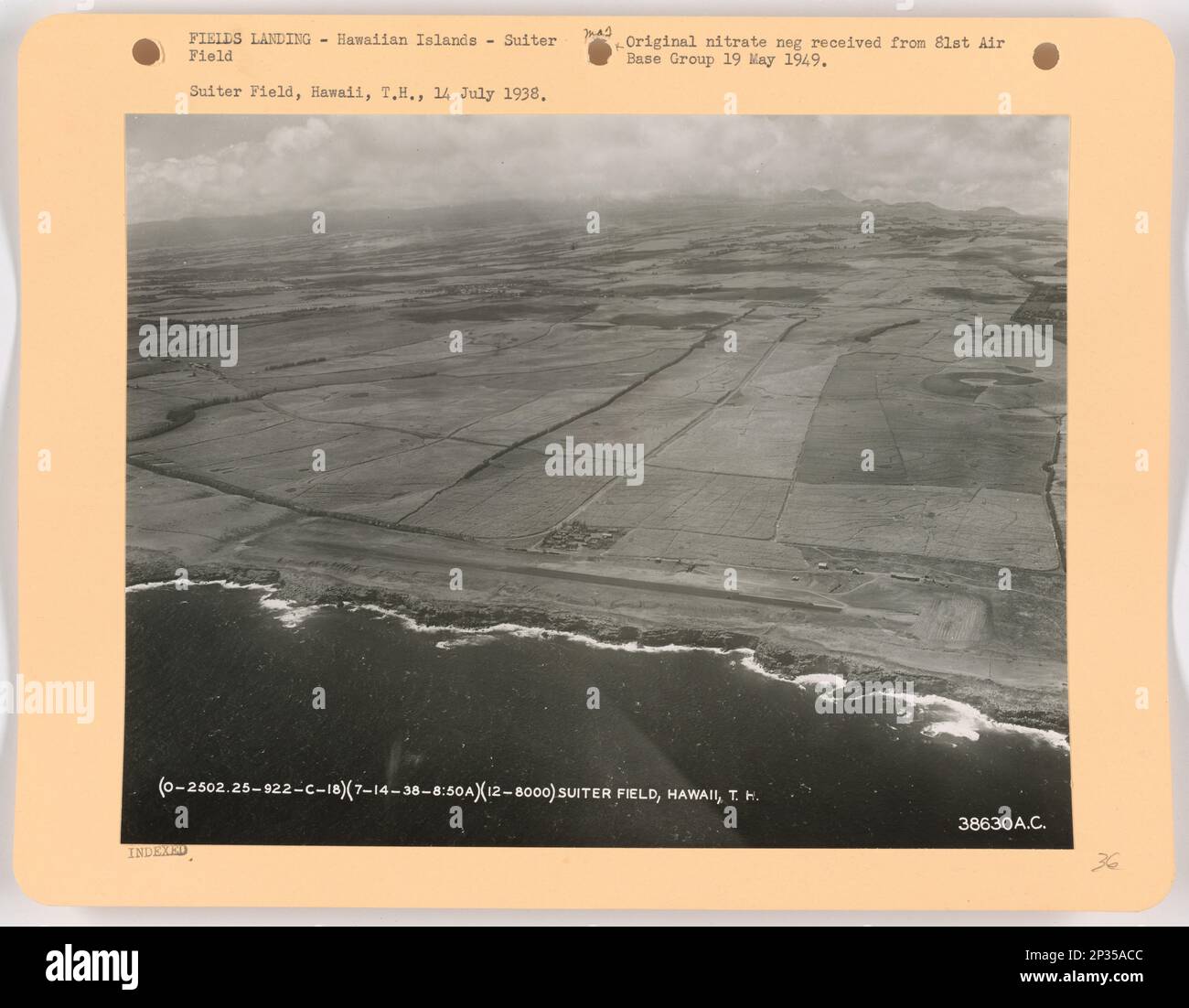 Landing Fields - Hawaii - Hawaii Island, Aerial Photograph Stock Photo ...
