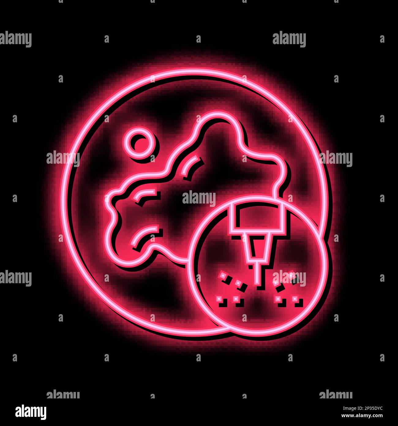 resurfacing laser neon glow icon illustration Stock Vector Image & Art ...