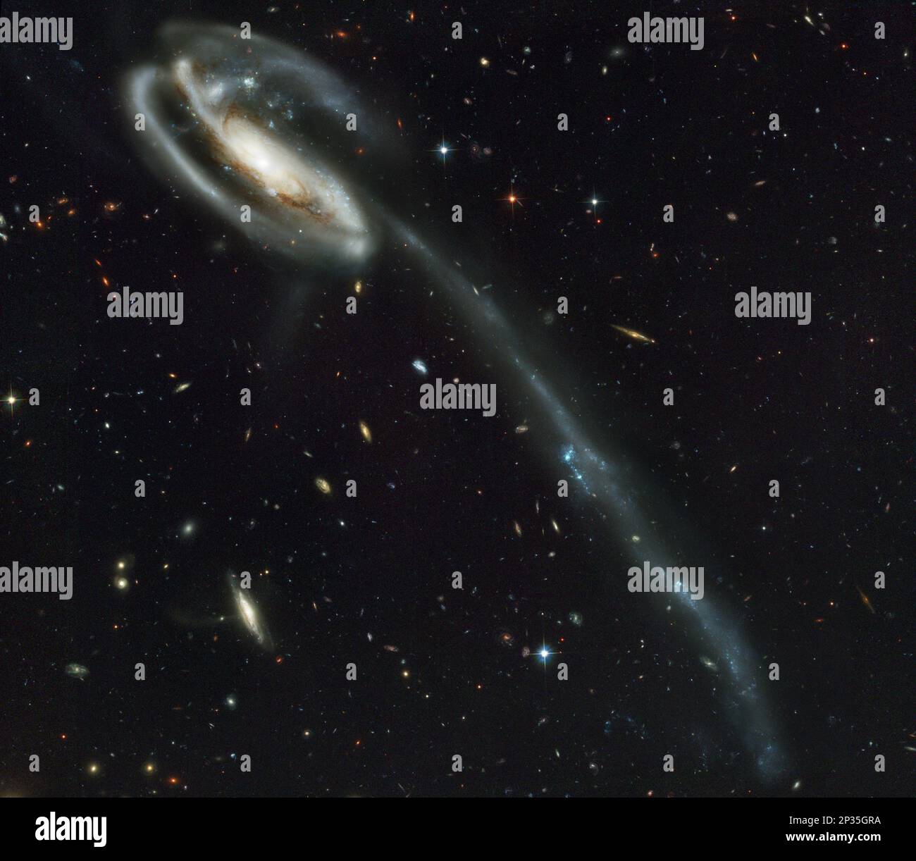 This image made by the NASA/ESA Hubble Space Telescope shows galaxy UGC ...