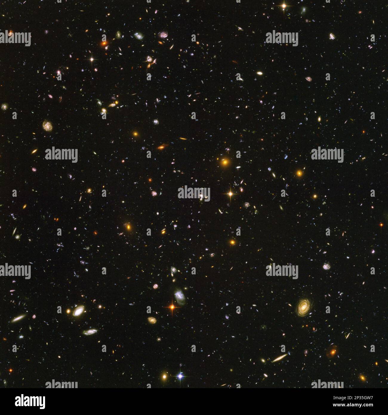 This image made by the NASA/ESA Hubble Space Telescope shows nearly ...
