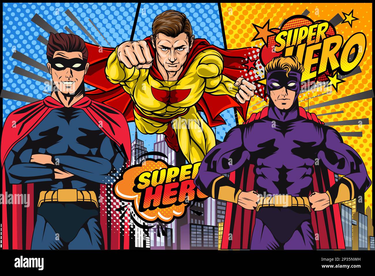 Pop Art Comic Book Characters