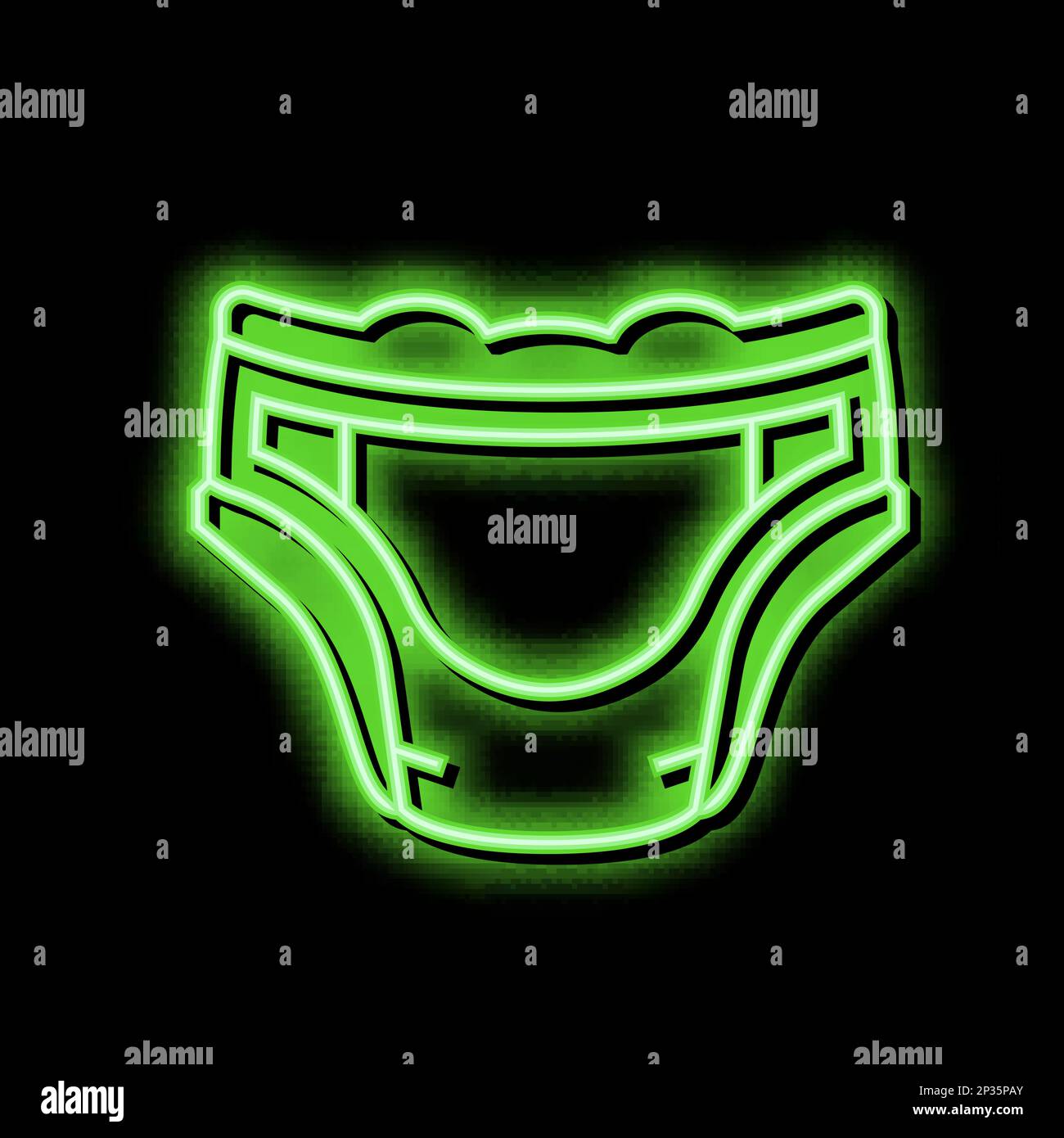 diaper baby neon glow icon illustration Stock Vector Image & Art - Alamy