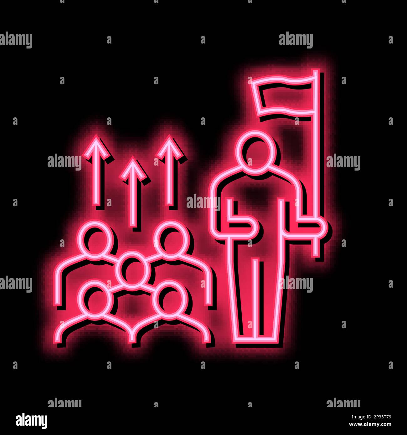 leadership team color icon vector color illustration Stock Vector Image ...