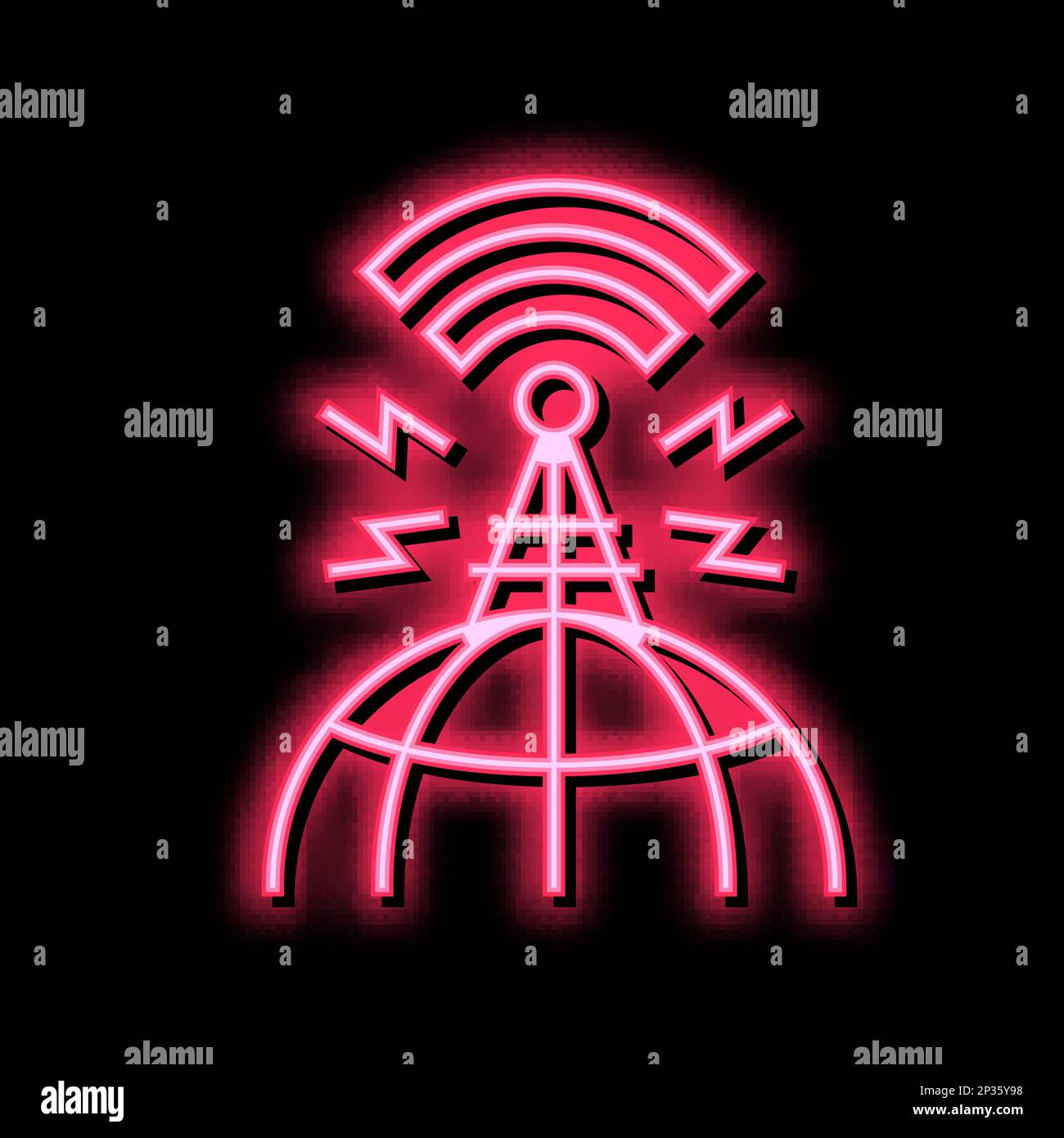 world broadcasting news antenna neon glow icon illustration Stock ... world broadcasting news antenna neon glow icon illustration Stock ...