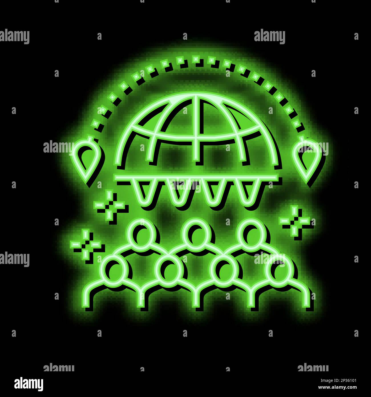 festival tourism neon glow icon illustration Stock Vector Image & Art ...