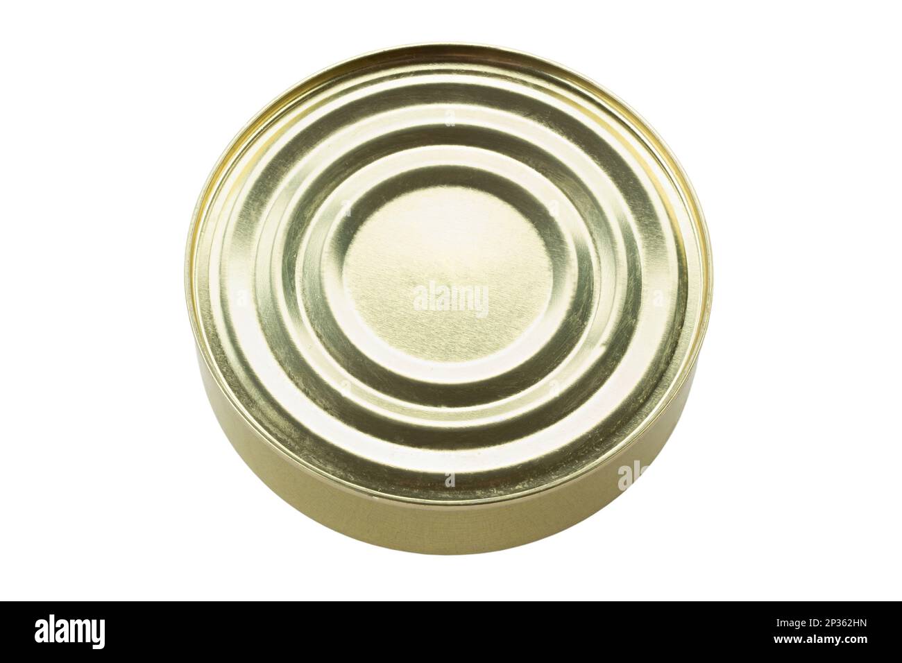 Metal tin can isolated on white background. Healthy eating concept ...