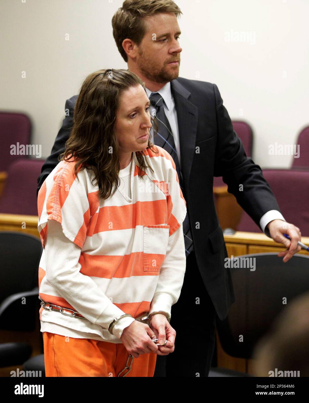 Megan Huntsman arrives in court Monday, April 20, 2015, in Provo, Utah ...