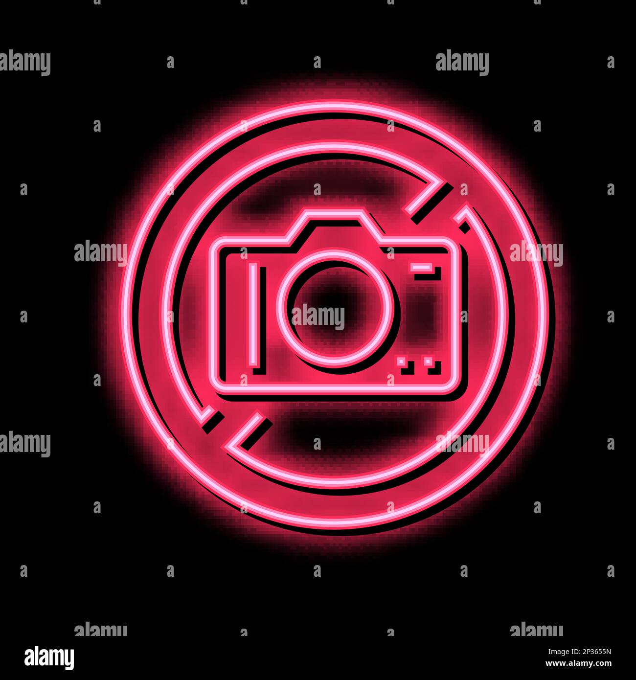 no photo crossed out sign color icon vector illustration Stock Vector ...